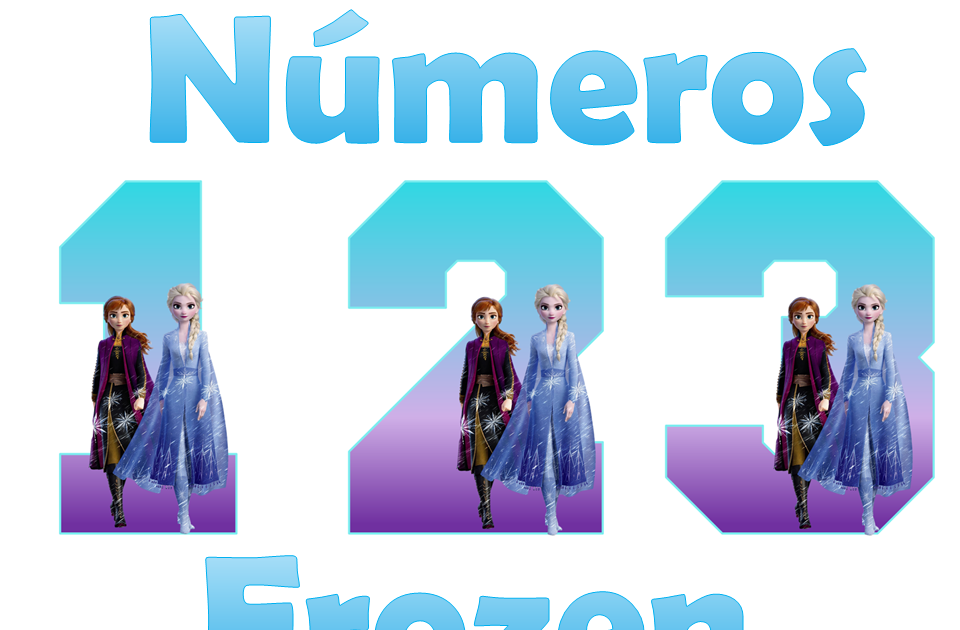 Kits imprimibles gratis : Números Frozen para imprimir