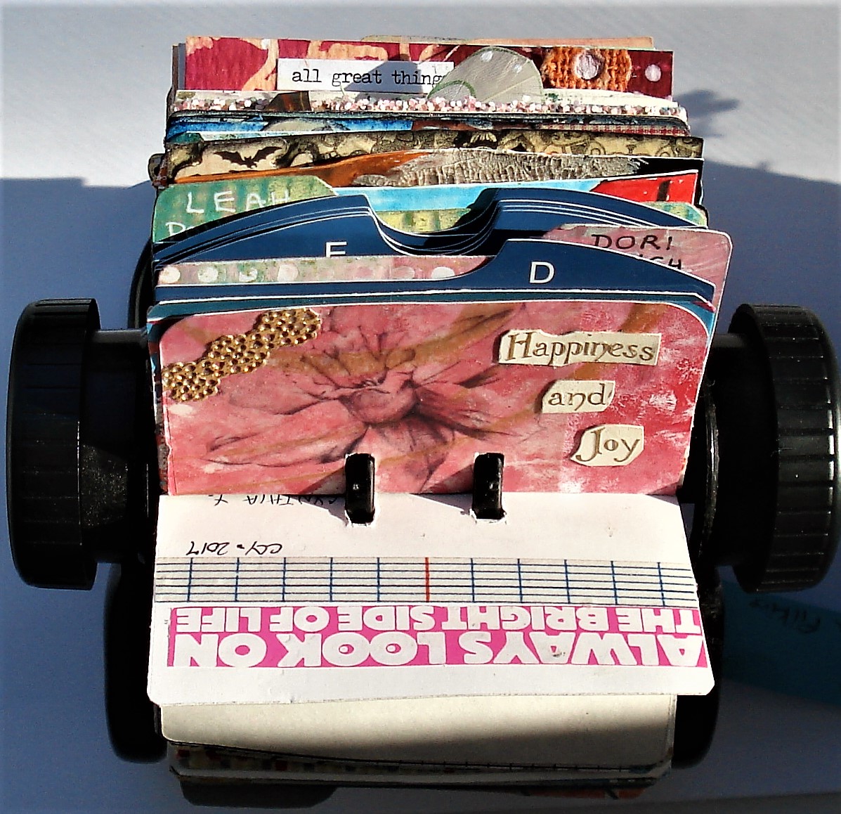 Mail me some art: ALTERED MINI-ROLODEX FILE CARDS SWAP- Postmark by ...