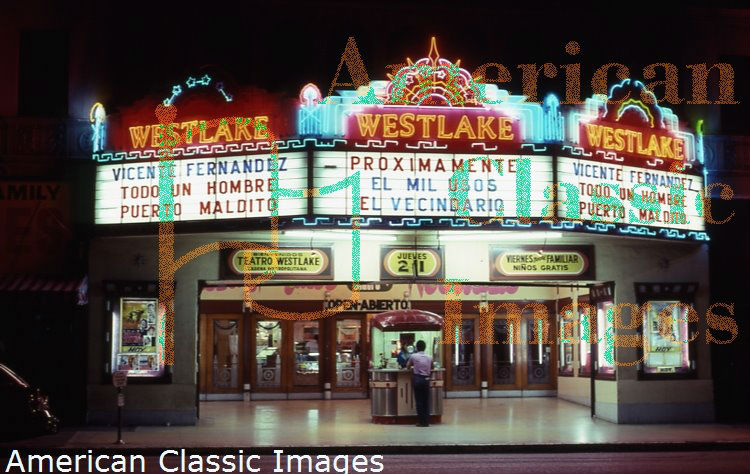 Los Angeles Theatres: Westlake Theatre: history + exterior views
