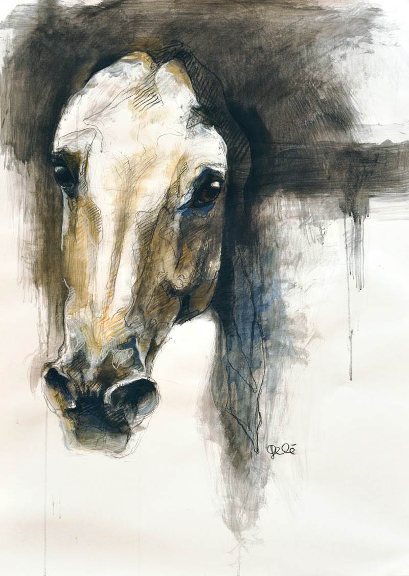 Artospective: Horse Art by Benedicte Gele from France.