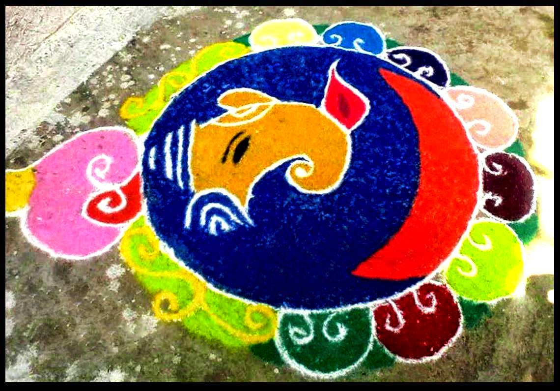 Makar Sankranti and Pongal Rangoli Patterns