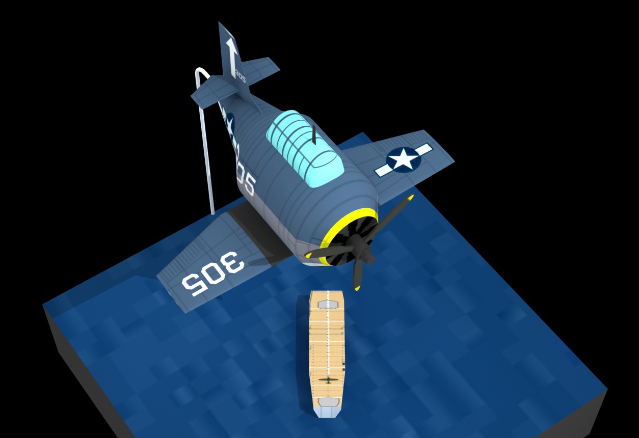 paperhobby: GRUMMAN TBF AVENGER TOON SCALE PAPERMODEL