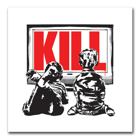 INSIDE THE ROCK POSTER FRAME BLOG: Rene Gagnon KILL art print on sale now