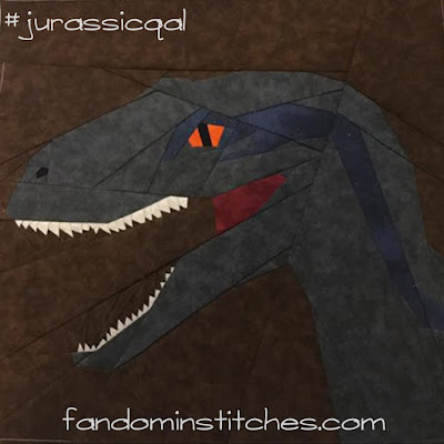 Fandom In Stitches: Jurassic Park Quilt Along Week 15