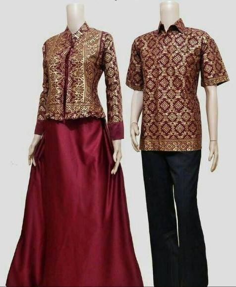 10 Model Baju Batik Sarimbit Modern Terbaru 2020