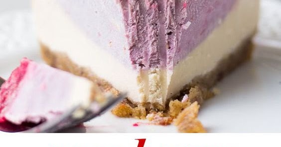 No-Bake Layered Raspberry Vegan Cheesecake - HEALTHY LIFE RECIPES