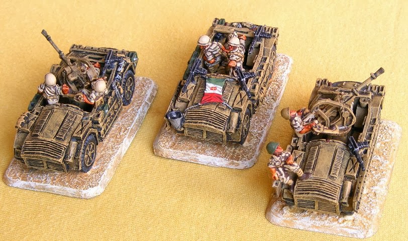 Miniature Soldiers: WWII Italian Auto Sahariana in North Africa, FOW