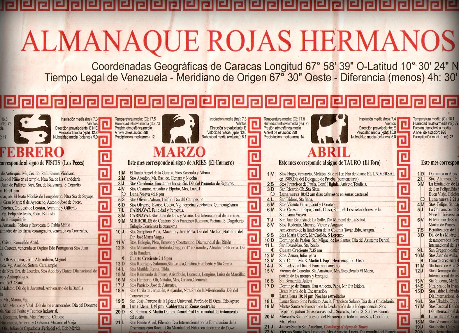 EL ALMANAQUE DE ROJAS HERMANOS EL GOOGLE DE AYER.