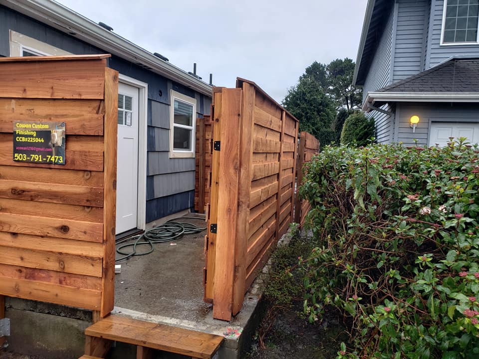 Cowan custom Finishing CCB#225044 : Fencing, in the (soggy) Pacific ...