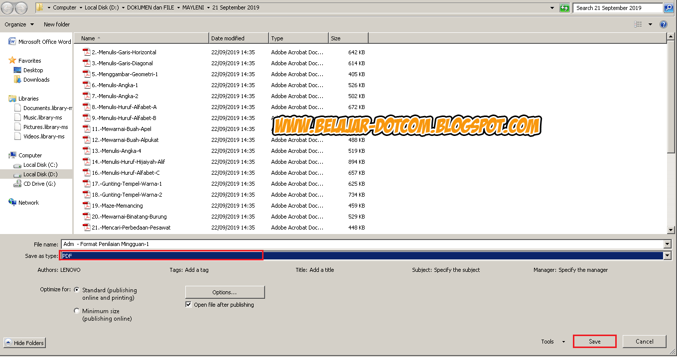 Cara Membuat File Word Menjadi Pdf Online dan Offline Lengkap ...