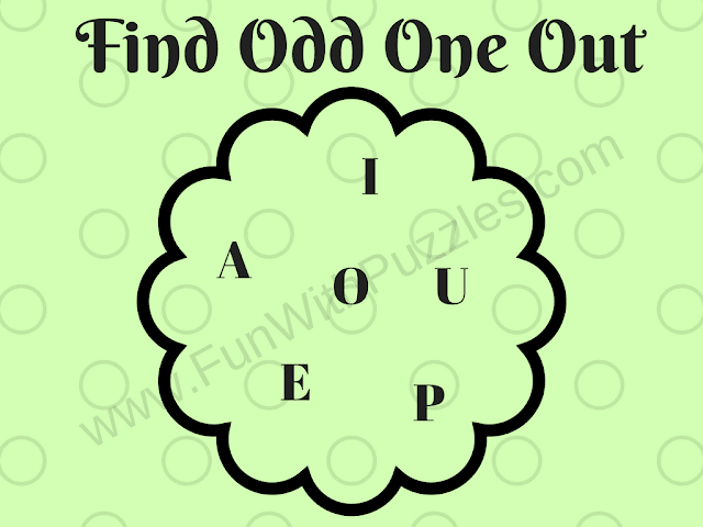 Odd One Out Puzzle: Fun English Letters Quiz for Students