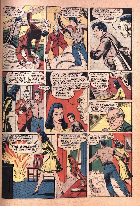 The Comic Book Catacombs: Spin Shaw in "The General's Daughter" (Quality; 1942)