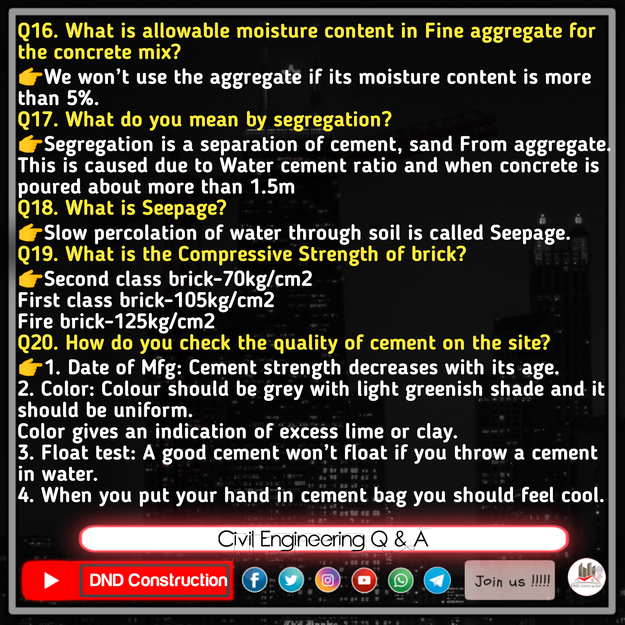 Top 50 Civil Site Engineer interview questions and answers