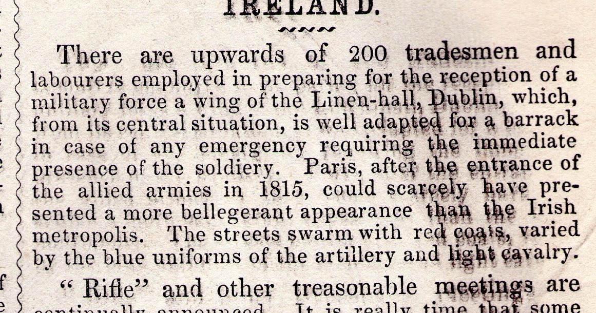 New Website: Lady's Newspaper. Comments Ireland 1848.
