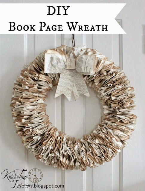Repurposed Book Pages