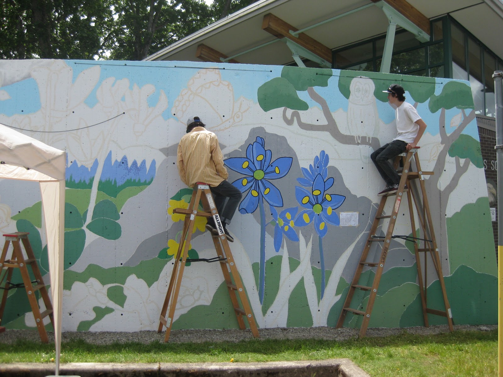Rogers Mural Project: Mural Progress: May 25th