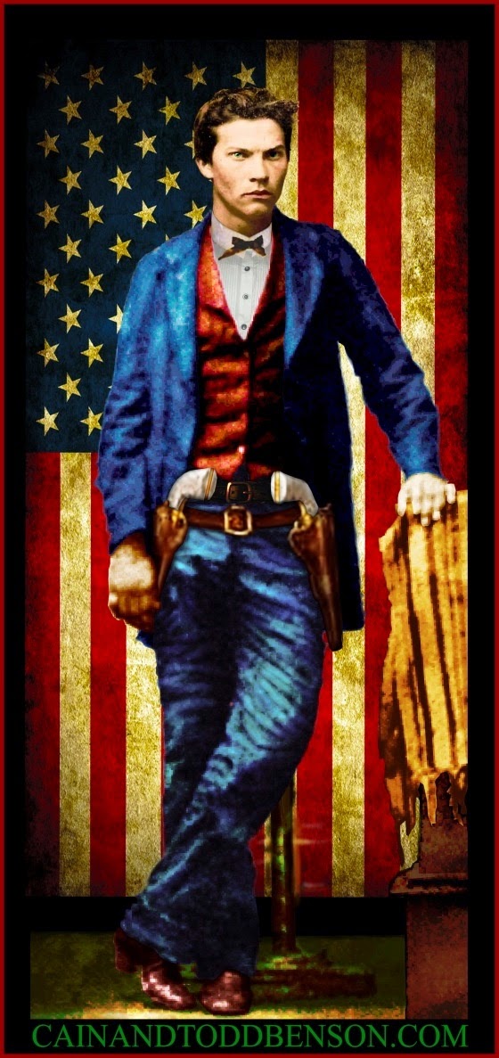 John Wesley Hardin Portrait “The Deadliest Gunslinger”. Digital art by ...