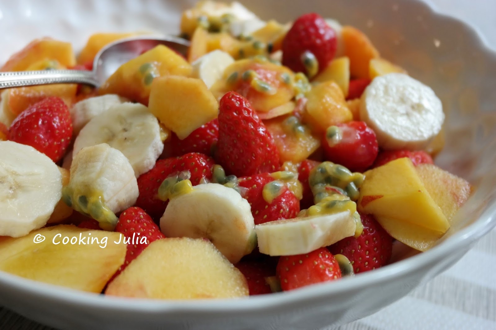 COOKING JULIA : SALADE DE FRAISES