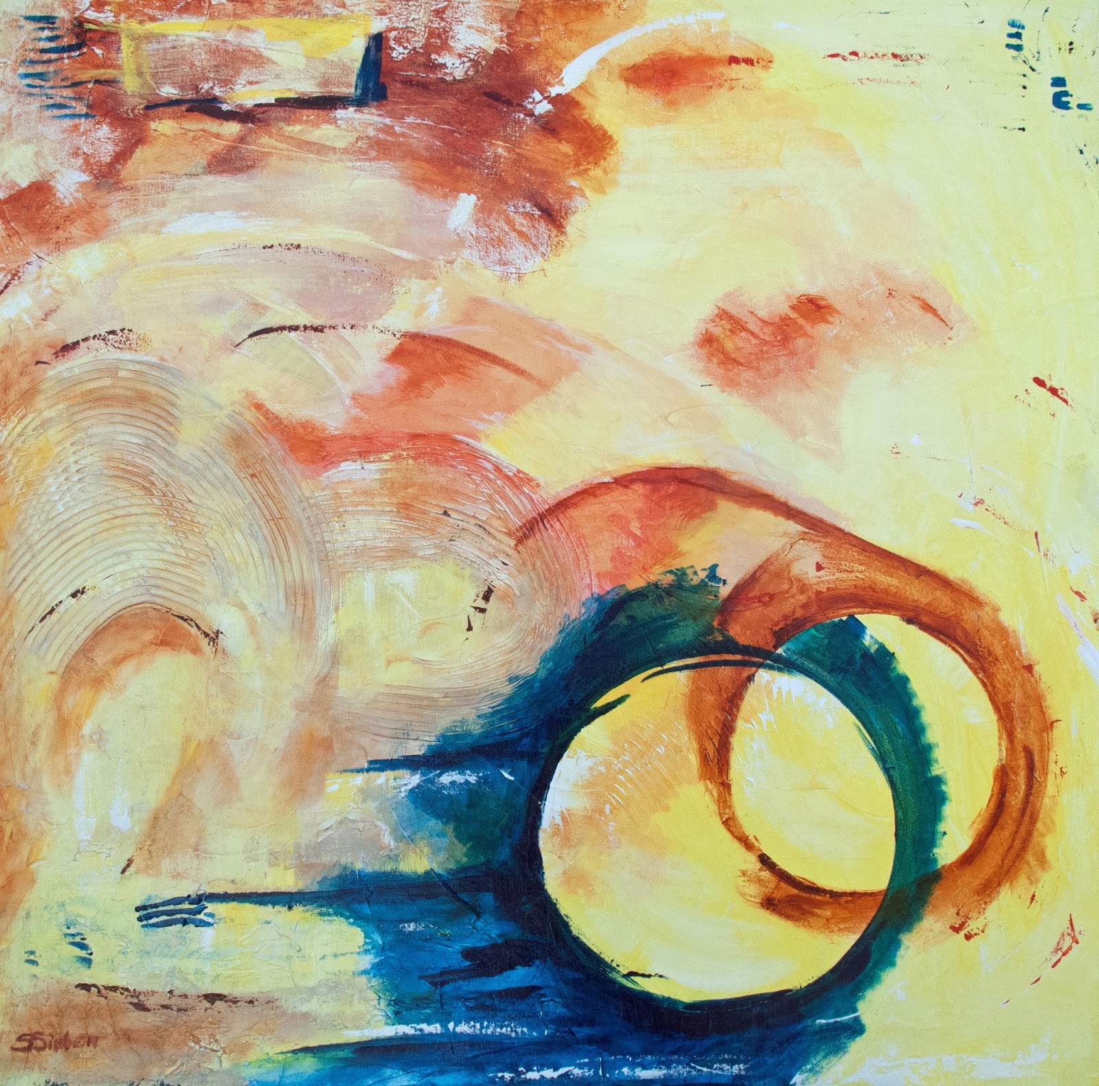 Daily Painters Abstract Gallery: Abstract conceptual acrylic painting ...