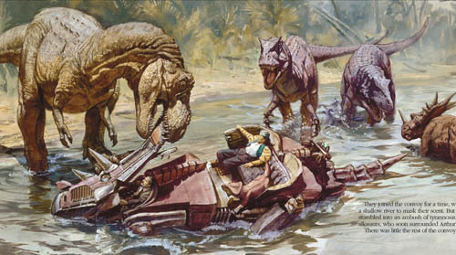 Gurney Journey: Tyrannosaur Attacking Strutter