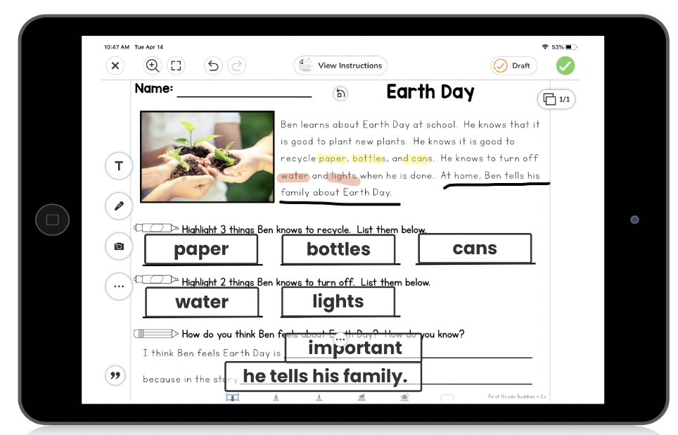 Using Resources Digitally for Distance Learning | First Grade Buddies