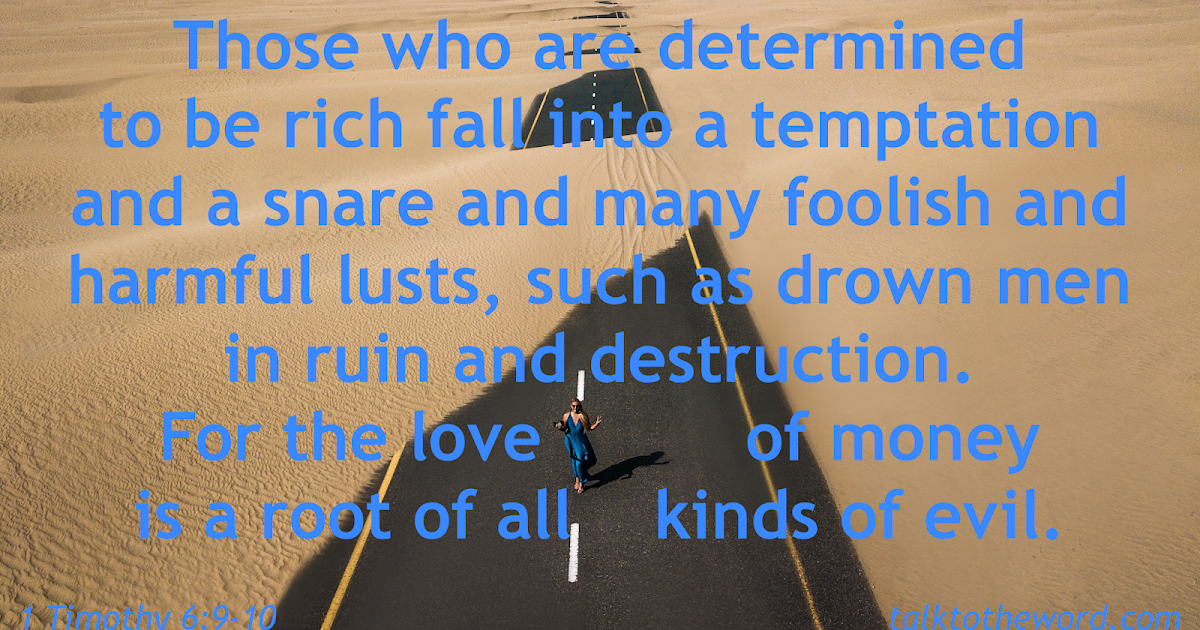1 Timothy 6:9-11