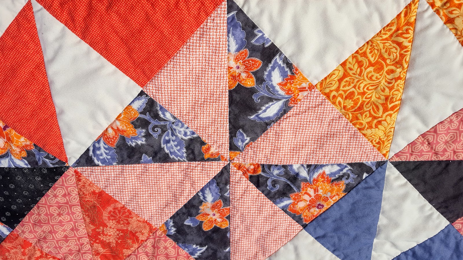 Quilted: Pinwheeling - A Completed Quilt