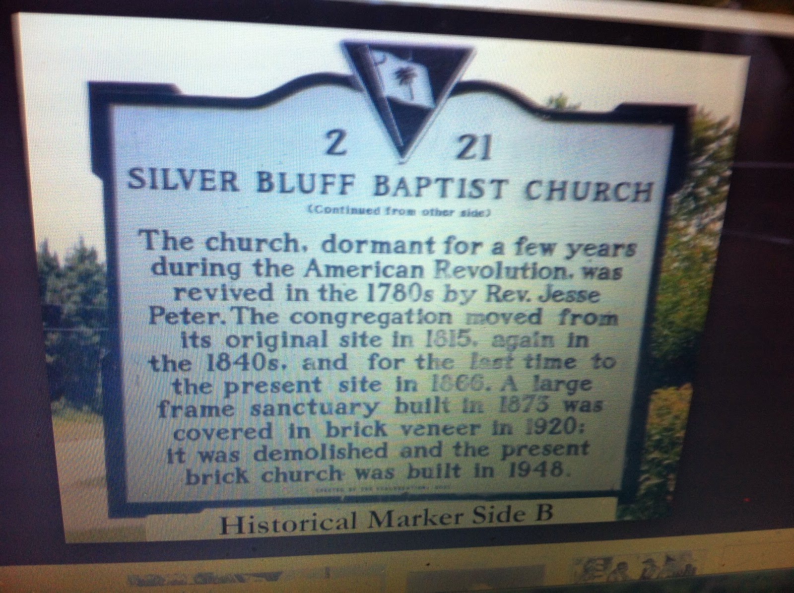 THE BLACK SOCIAL HISTORY:: BLACK SOCIAL HISTORY : SILVER BLUFF BAPTIST ...