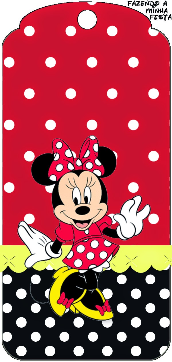 Minnie Red, Black, Yellow and Polka Dots: Free Party Printables. - Oh ...
