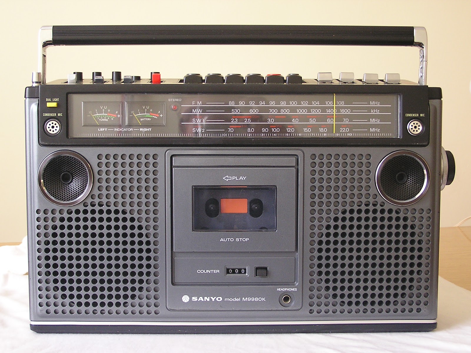 Chaladuras electrónicas: Manual de instrucciones radiocassette Sanyo M9980K