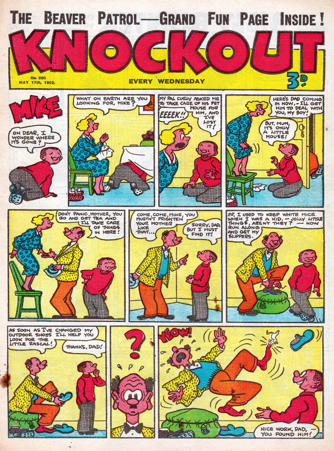 BLIMEY! The Blog of British Comics: This week in 1952: KNOCKOUT No.690