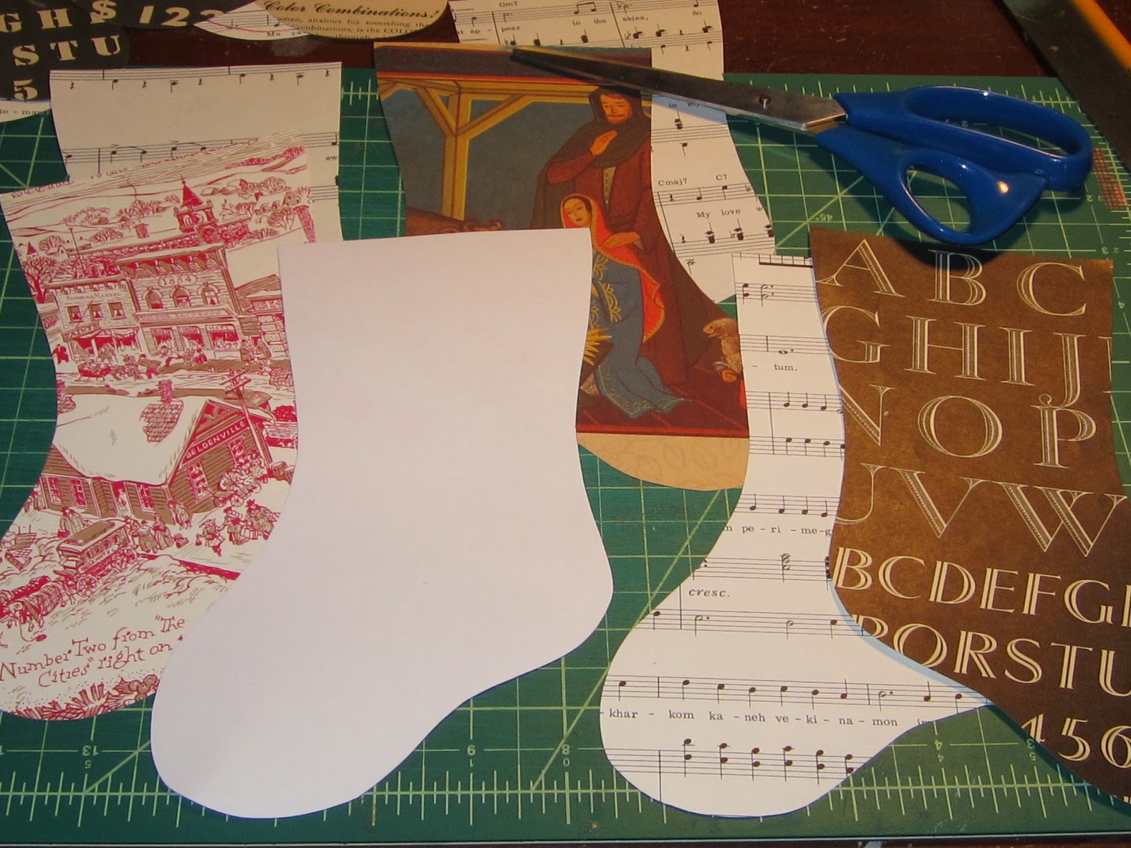 Drawing near: Christmas in September: Paper Stockings