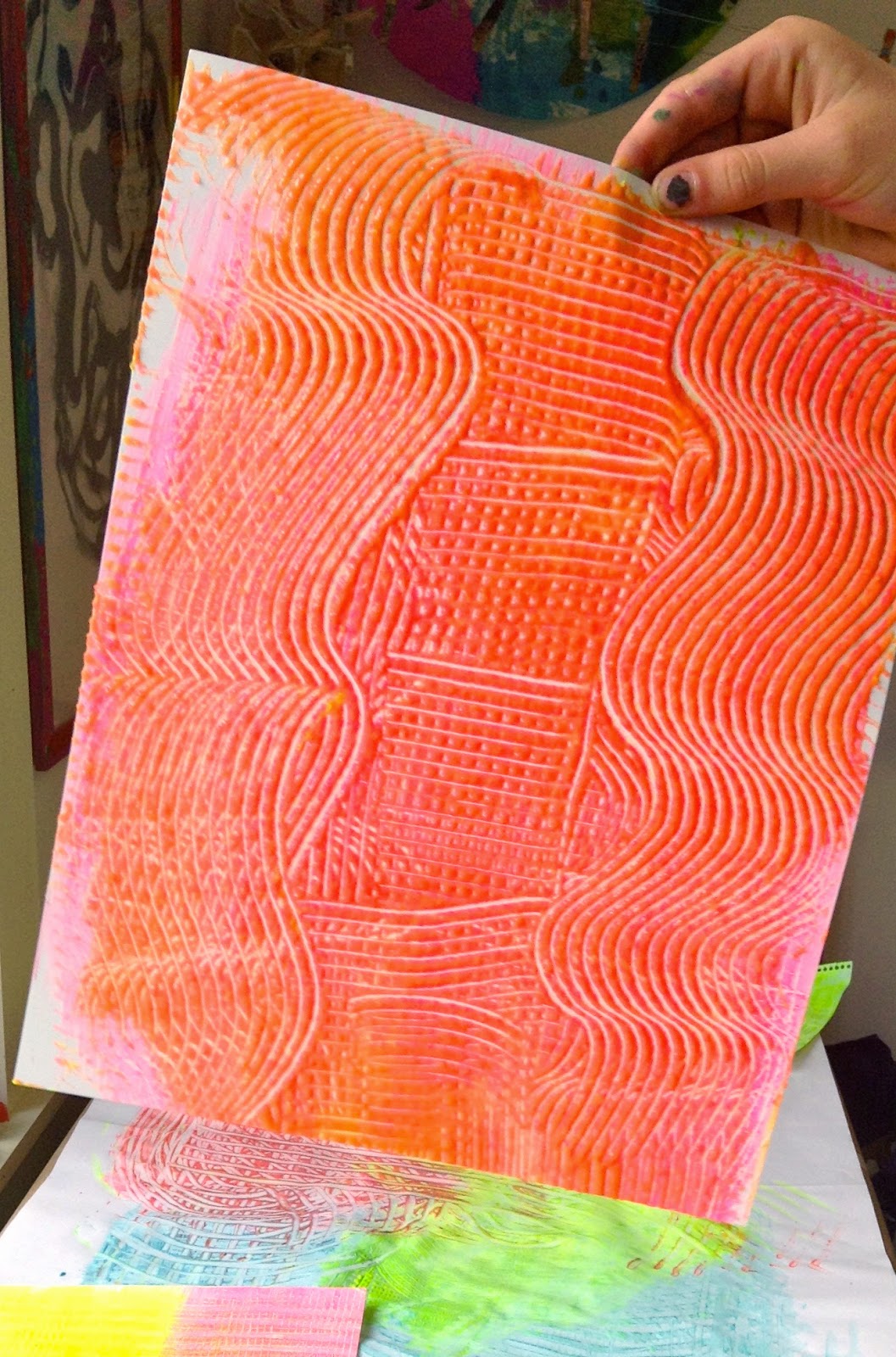 beehive ART: PASTE PAINT PAPERS