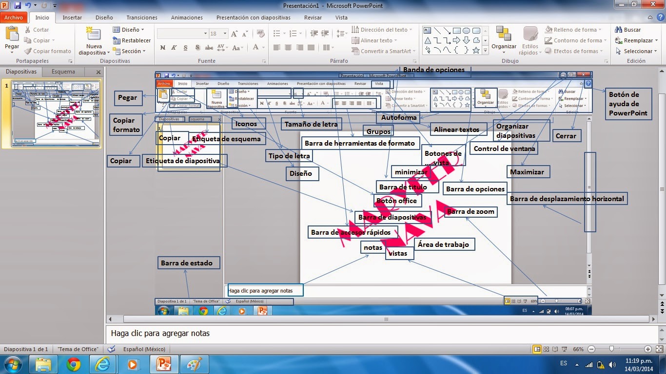 ferch siempre sonrriente: Partes de Power Point