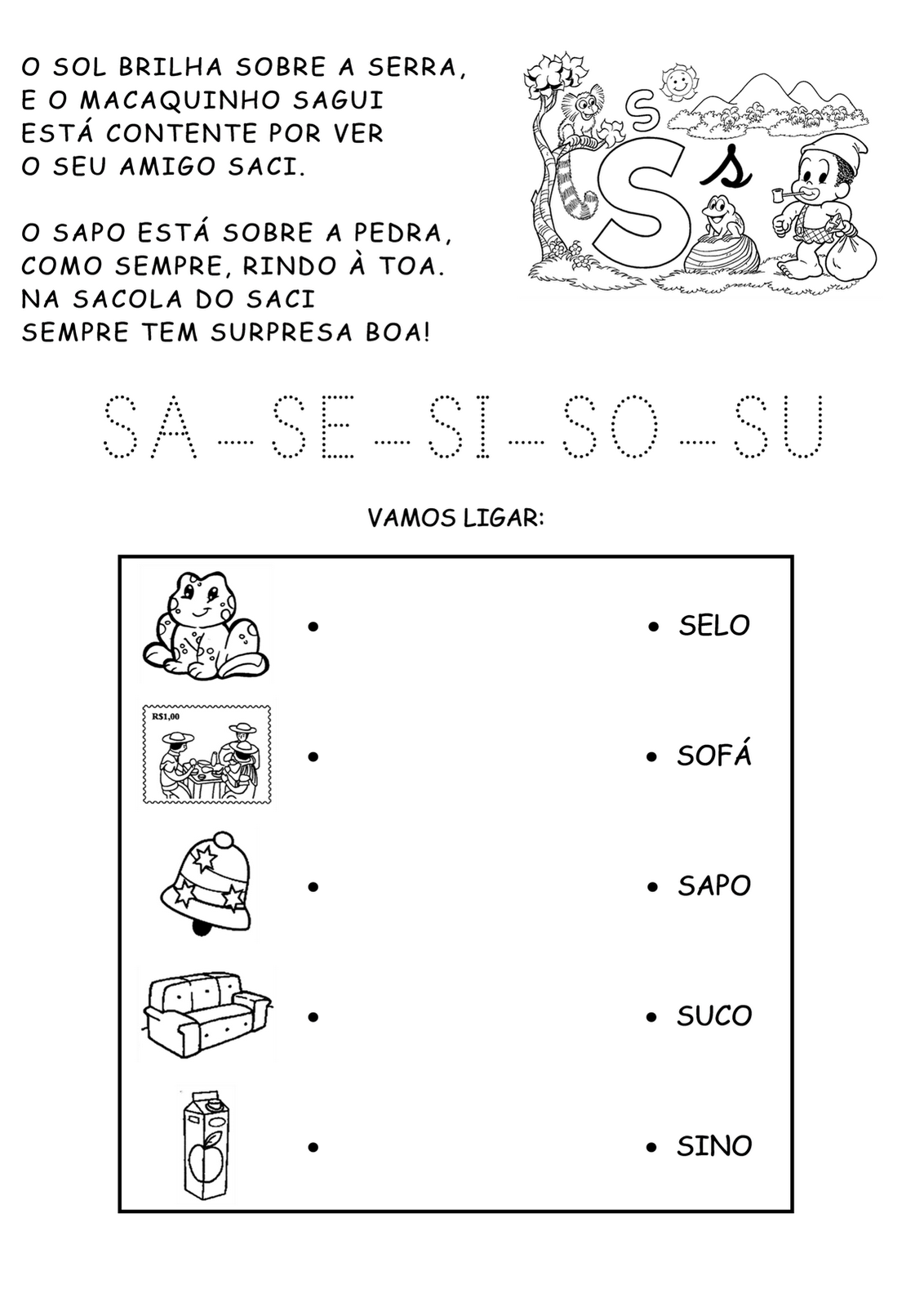 Atividades Familia Silabica S - RETOEDU