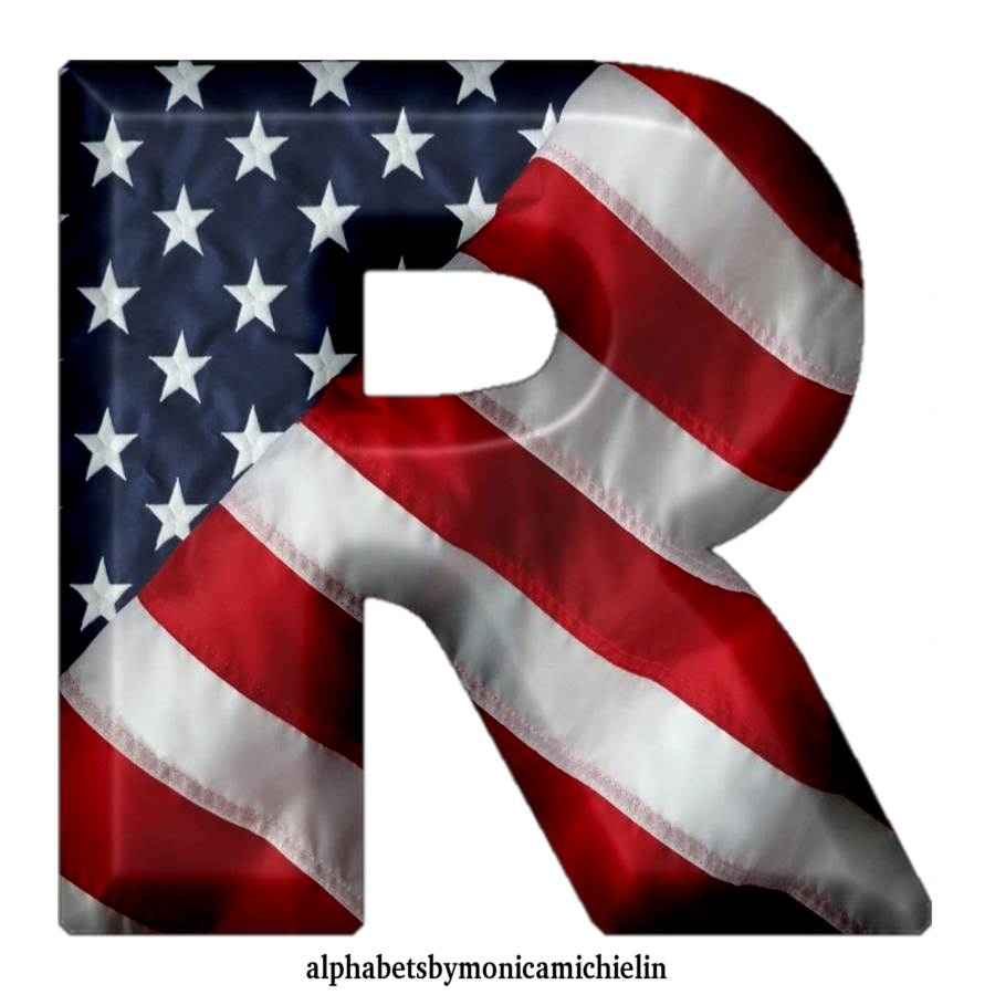M. Michielin Alphabets: USA FLAG STARS AND STRIPES ALPHABET, NUMBERS ...