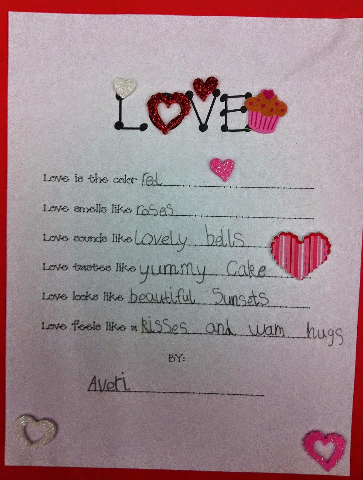 Mrs. Huff's Stuff: Authors and Artists Writing Club!: LOVE poems!