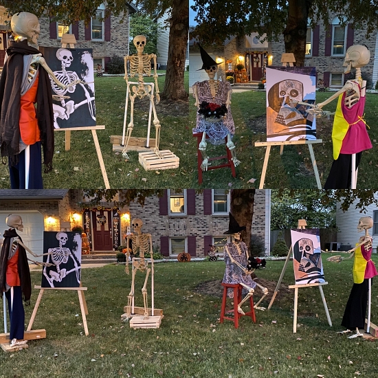 Runs for Cookies: Super Creative Skeleton Displays for Halloween! (repost)