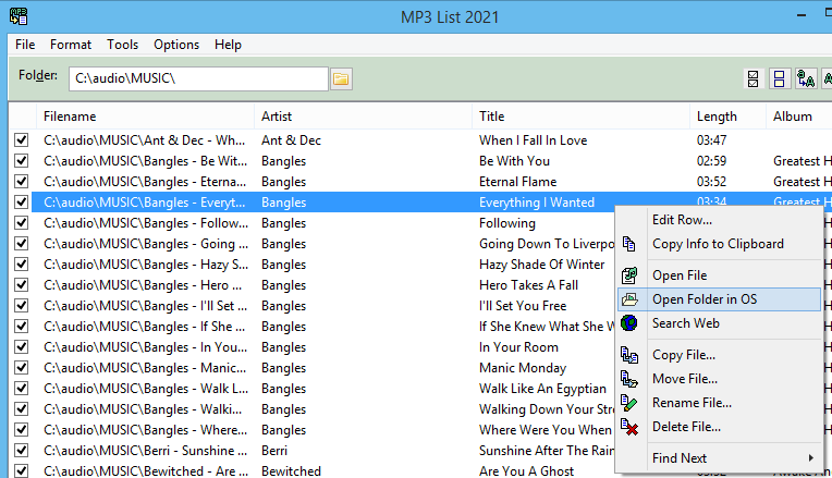 Library Player: MP3 List 2021