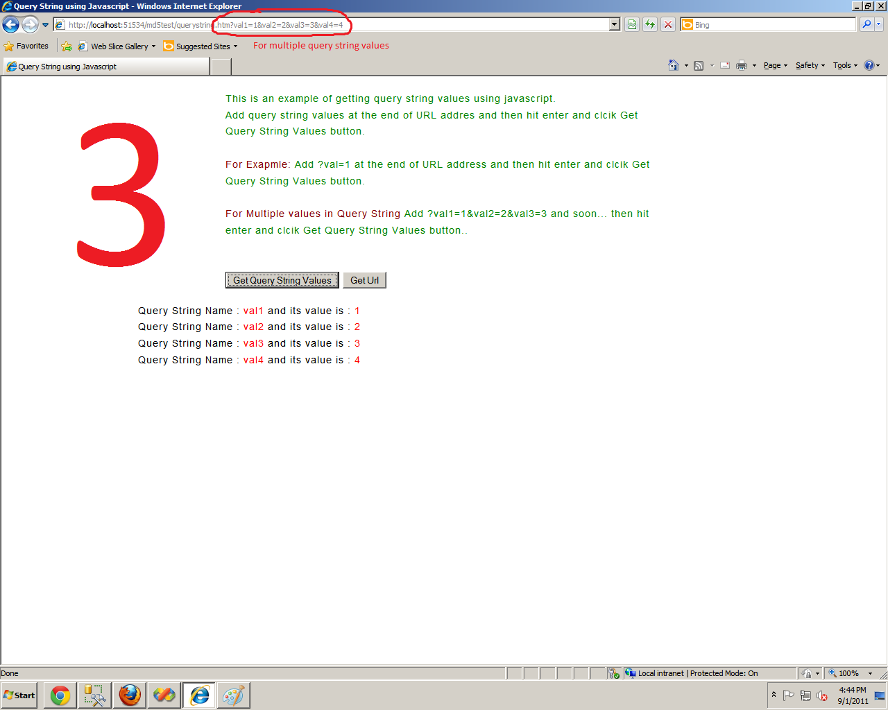 Get Query String Values With Javascript Get Query String Values With Javascript