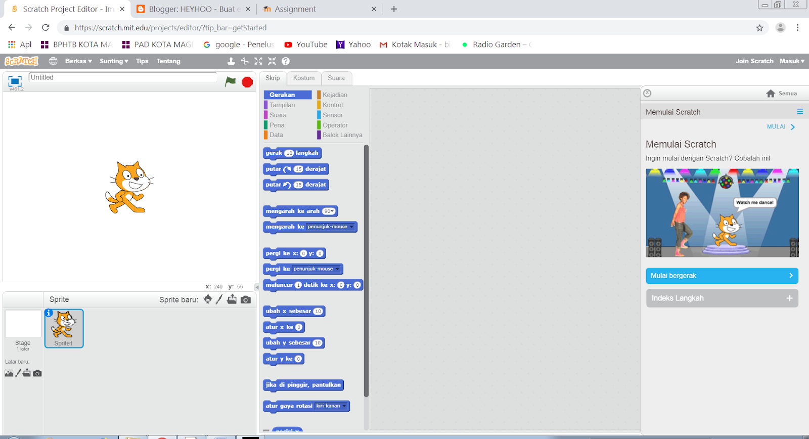 SCRATCH? BUAT CERITA, PERMAINAN, DAN ANIMASI