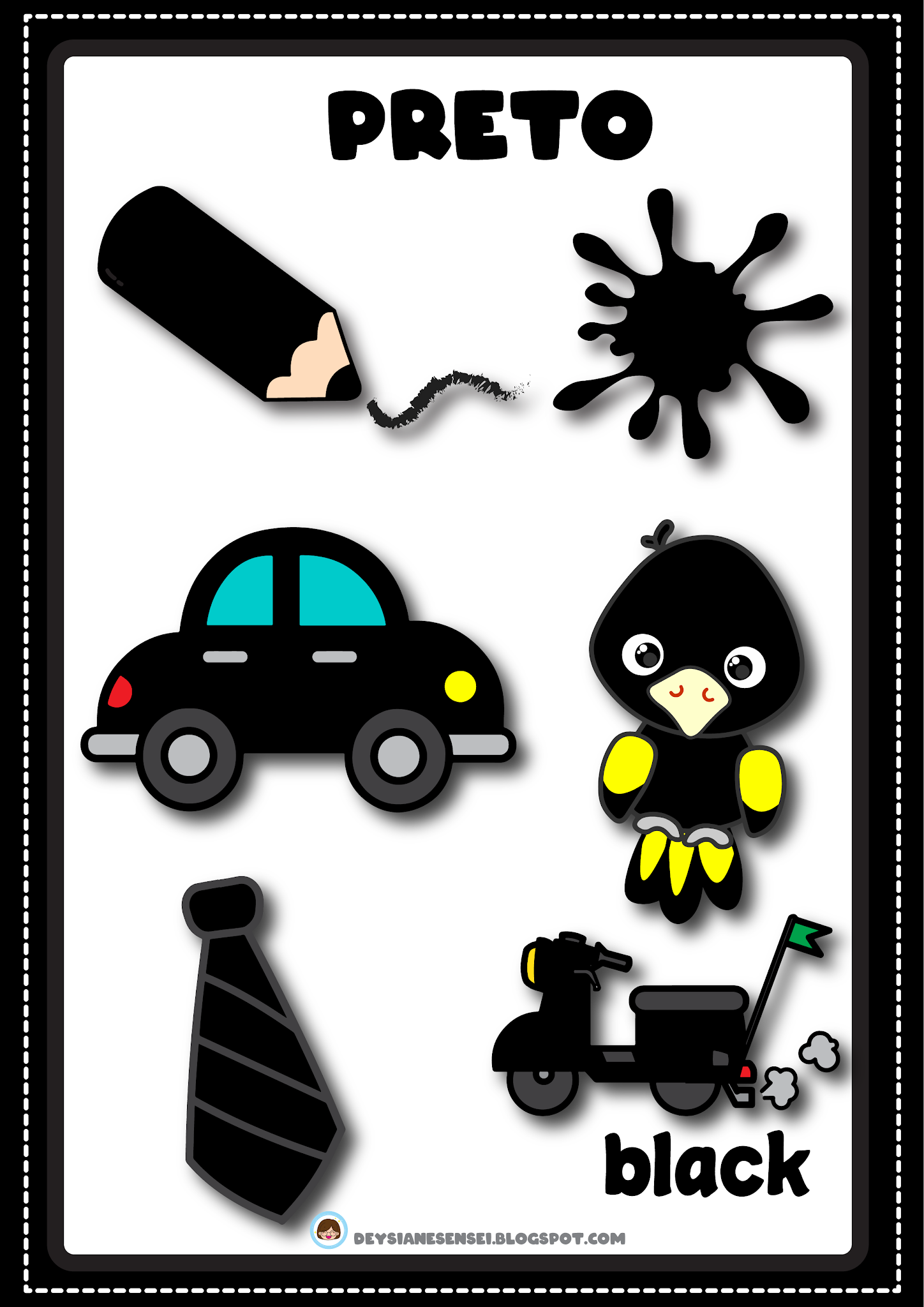 Significado Da Cor Preta No Desenho Infantil - RETOEDU