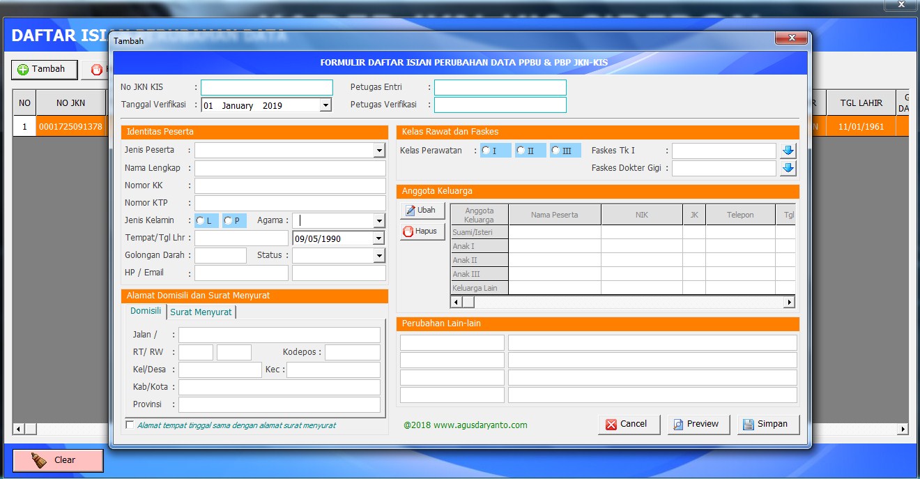 Cara Mengisi Form Perubahan Data Dengan Aplikasi Form Kader