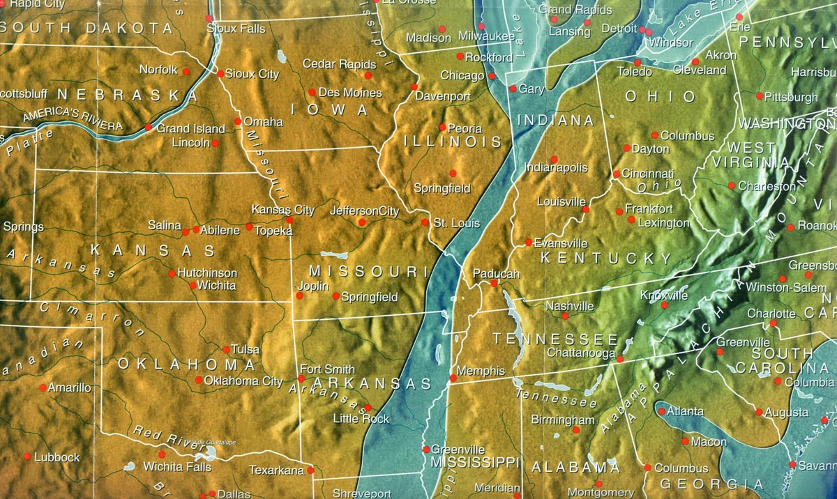 Longitudinal Map Of The Us - United States Map