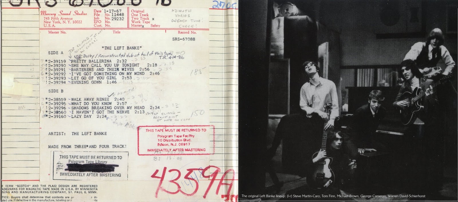 Pop On The Run: Psychedelic/Baroque/Sunshine Pop: The Left Banke - Walk ...