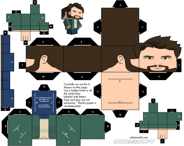 Adel's Book: Cube Paper Craft Some Cute Characters