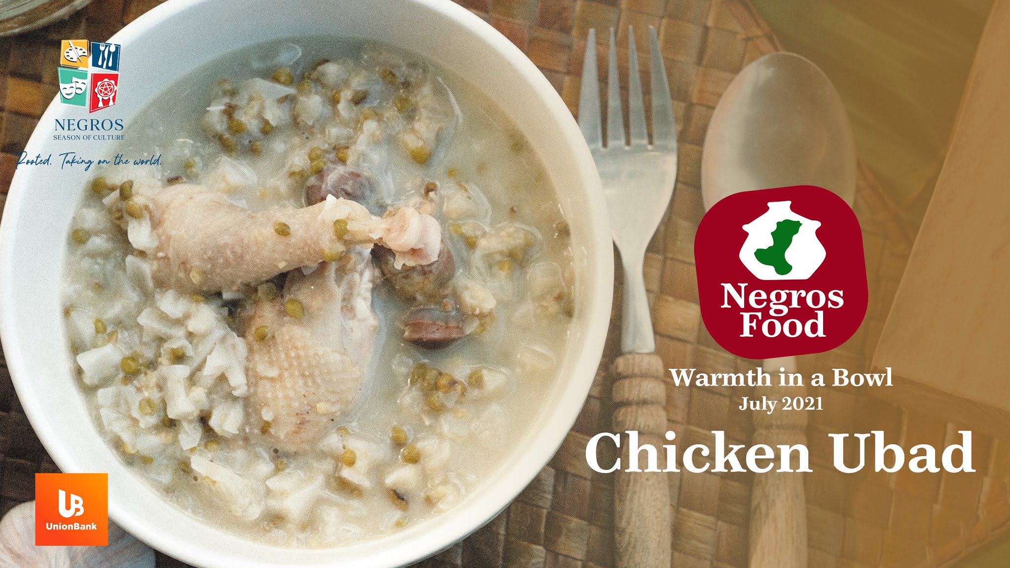 Chicken Ubad with Monggo (Chicken with Banana Pith and Mung Beans)