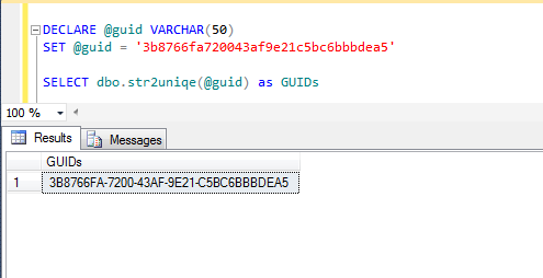 Convert nvarchar to uniqueidentifier in SQL Server