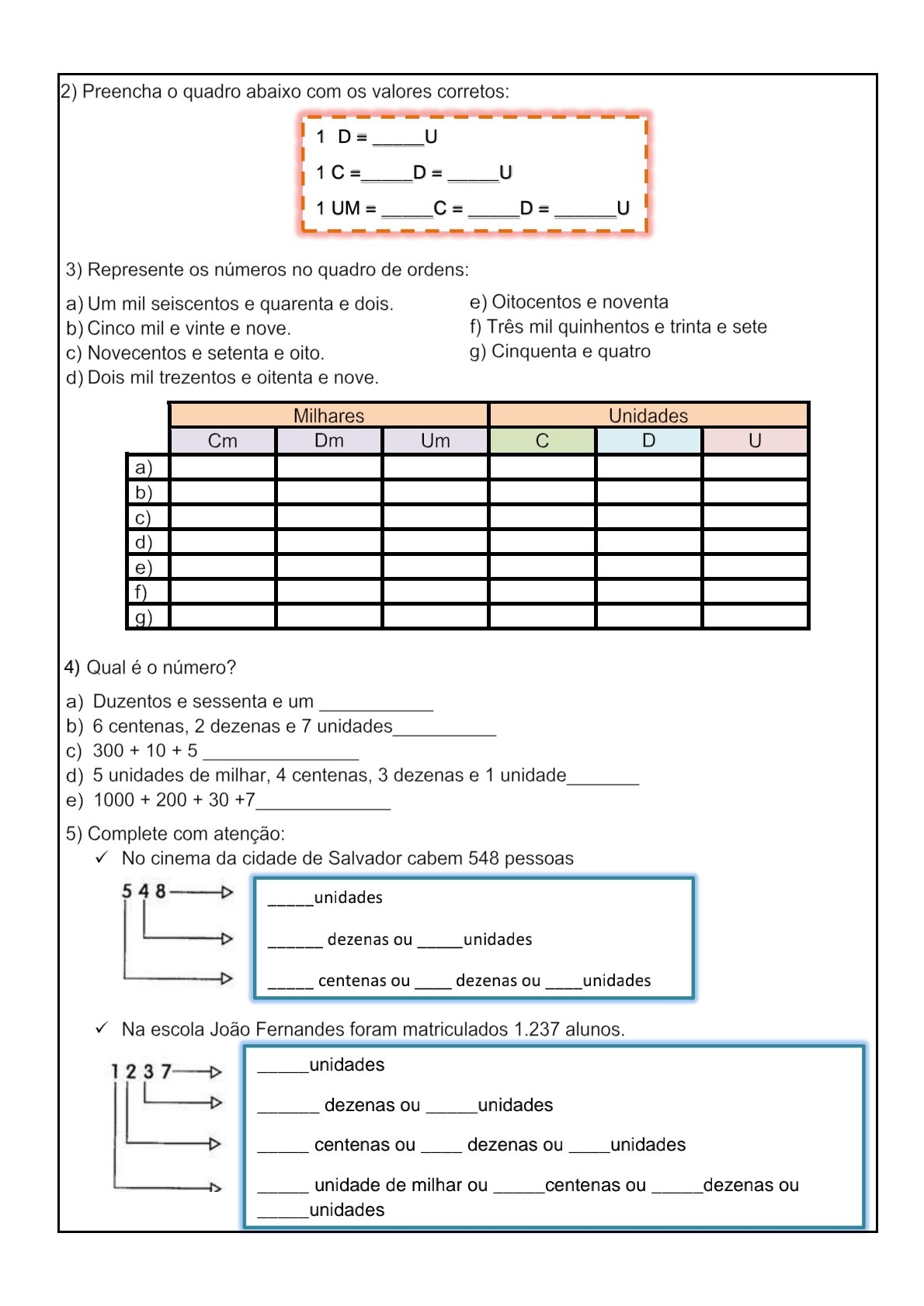 Blog Educação e Transformação: 👍Matemática: Sistema de Numeração Decimal