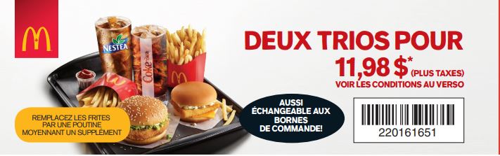 Coupons Mcdonald en 2020 au Québec | Coupons au Québec